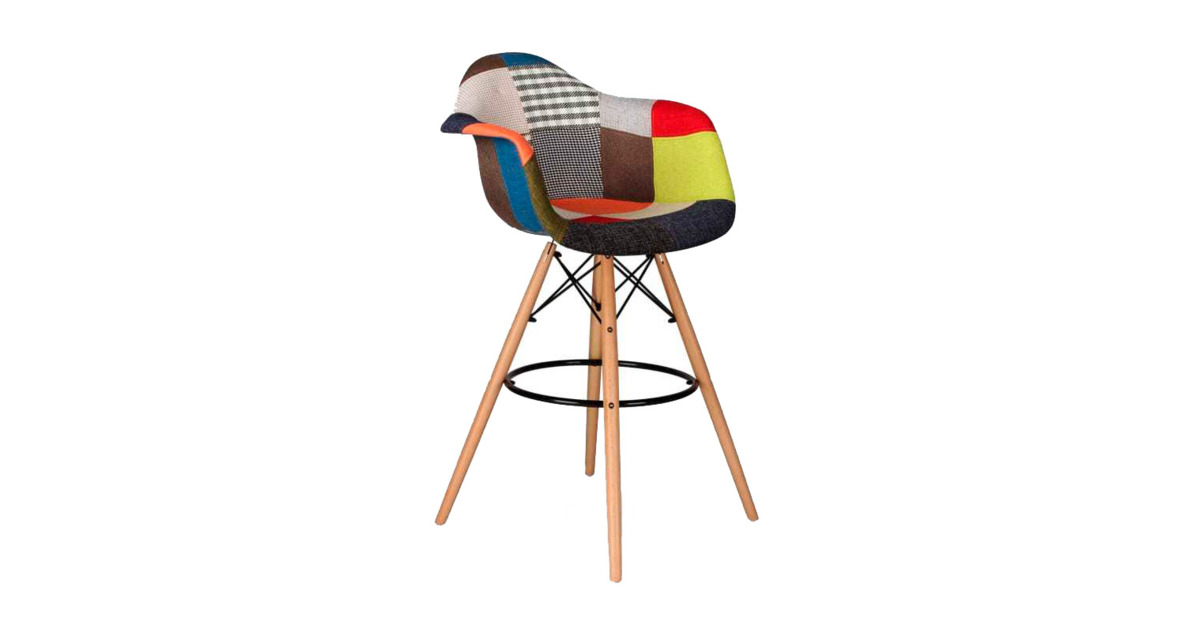 Кресло Eames DAW Барное Patchwork купить по цене 13 090₽ от производителя ChiedoCover