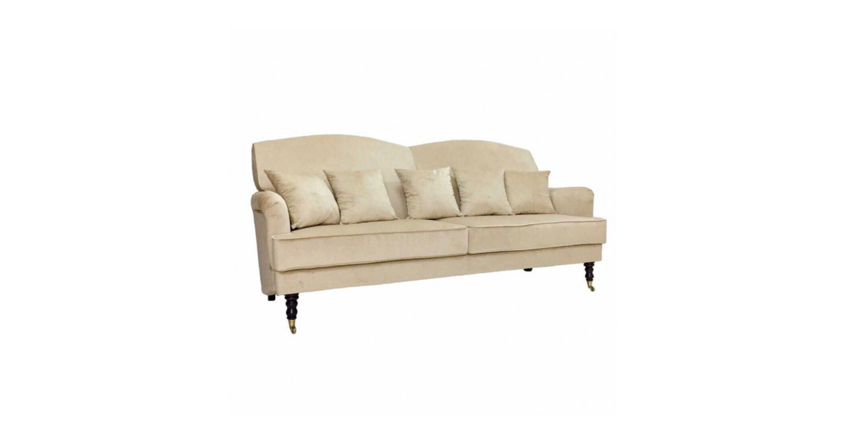 Диван на колесиках Shelter, белый велюр купить по цене 78 290₽ от ...