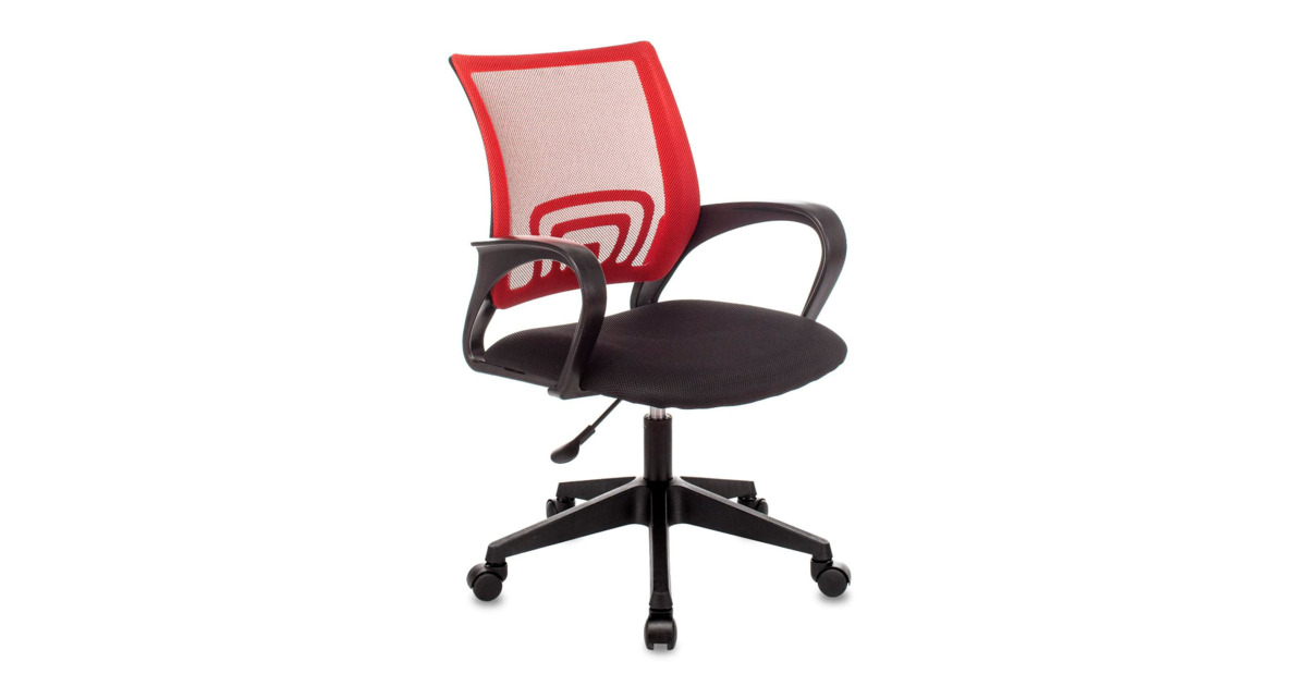Кресло офисное TopChairs ST-Basic сетка/ткань красный купить по цене 4 690₽ от производителя ...