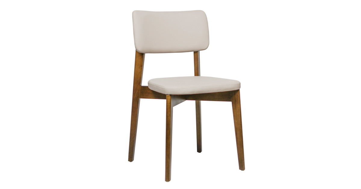 Стул Topas, экокожа Luxa cream светло-бежевый, светлый орех купить по ...